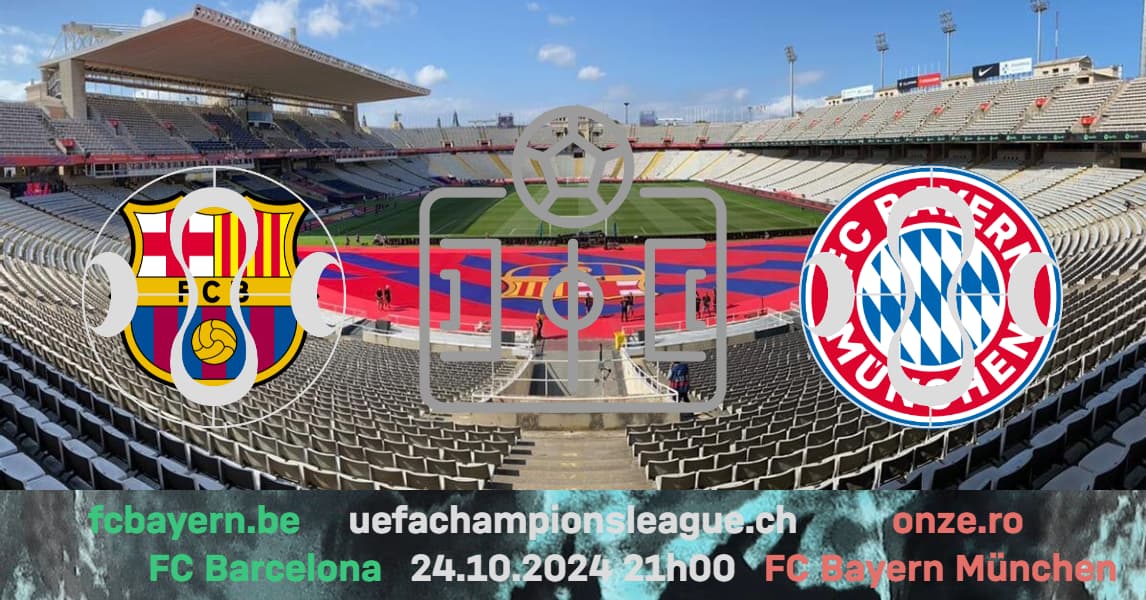 FC Barcelone face au Bayern Munich 23 octobre 2024 - fcbayern.be